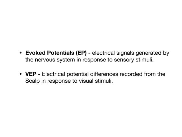 Visual Evoked Potentials | PDF | Eye and Vision Conditions | Diseases ...