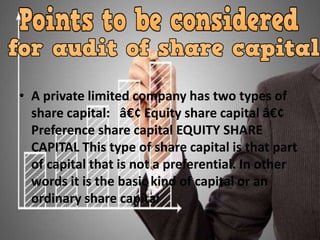 Verification of capital share | PPTX
