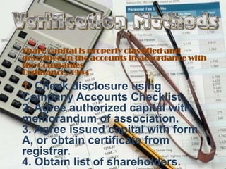 Verification of capital share | PPTX
