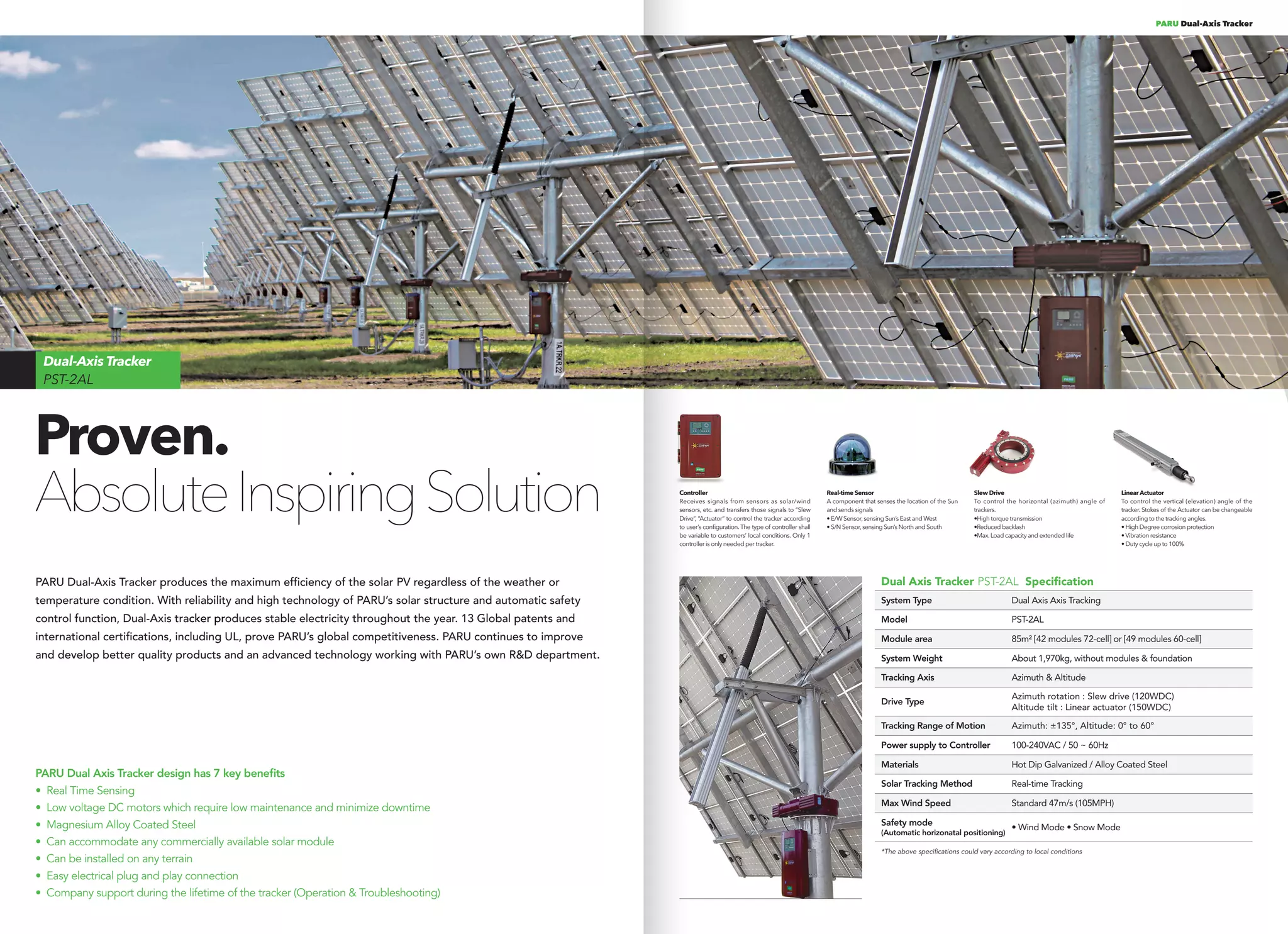 PARU Solar Single-Axis Tracker | PDF