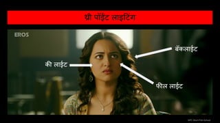 थ्री पॉईंट लाइटिंग - Filmmaking in Marathi | PDF
