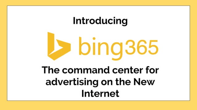 'Bing365' Group Case Presentation - Microsoft Competition | PPT
