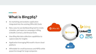 'Bing365' Group Case Presentation - Microsoft Competition | PPTX