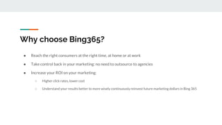 'Bing365' Group Case Presentation - Microsoft Competition | PPTX