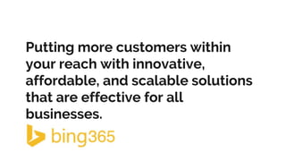 'Bing365' Group Case Presentation - Microsoft Competition | PPTX