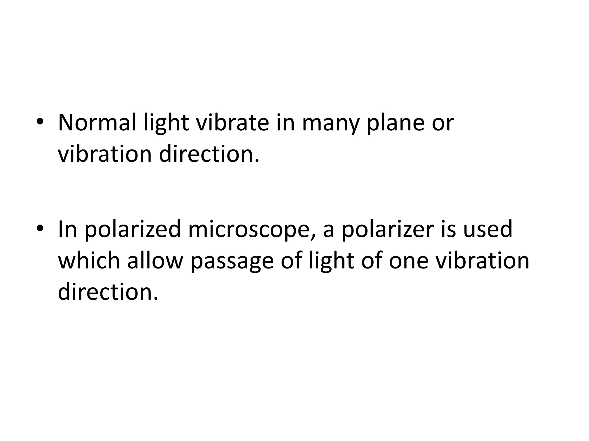 Polarizing Light Microscopy | PPTX | Physics | Science