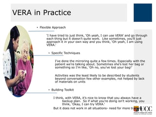 VERA - Dementia Communication Skills Prof Corina Naughton | PDF