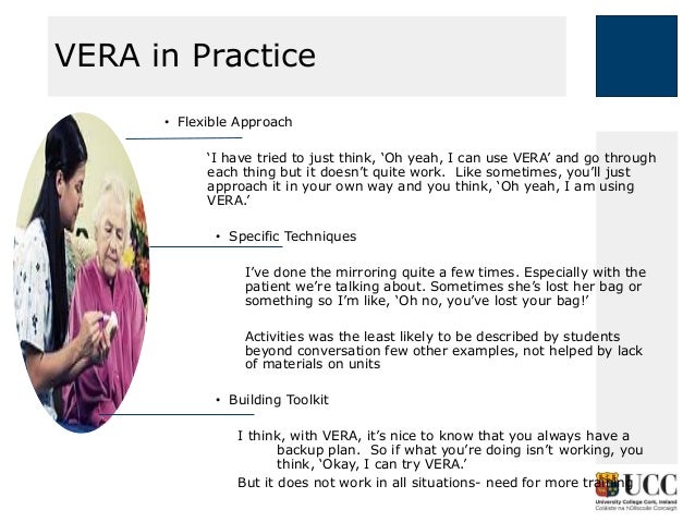 VERA - Dementia Communication Skills Prof Corina Naughton