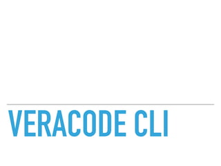 Veracode Automation CLI (using Jenkins for SDL integration) | PPT