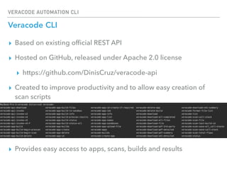 Veracode Automation CLI (using Jenkins for SDL integration) | PPT