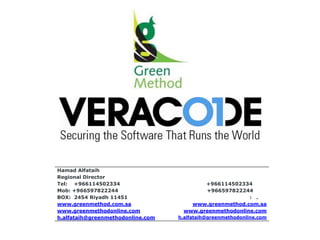 Secure Code review - Veracode SaaS Platform - Saudi Green Method | PPTX ...