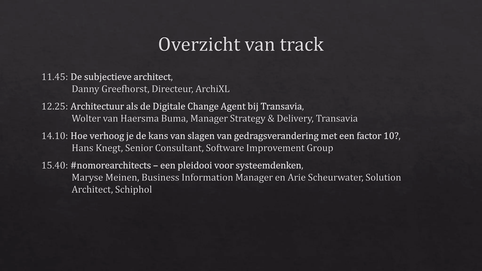 Verandermanagement? Verander gedrag! | PPT