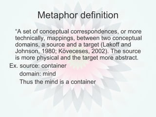 What's in a name? The quest for a new SLA metaphor. | PPT