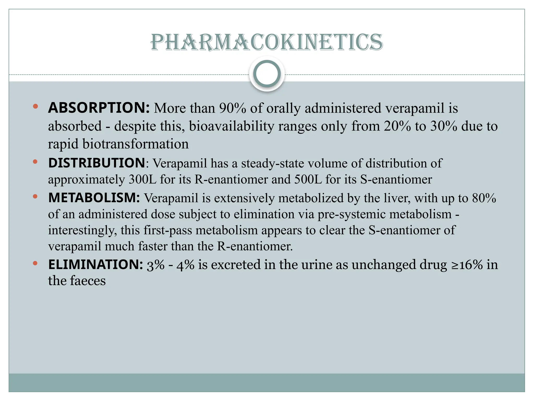 Verapamil- the first line drug of arrthymias | PPTX