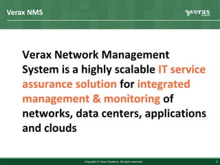 Verax NMS - product presentation | PDF