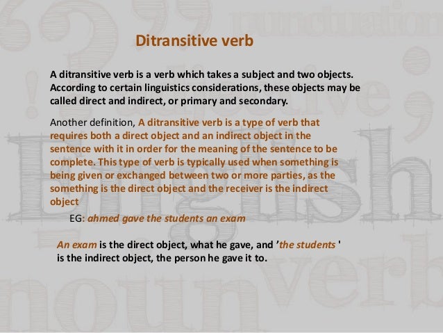 Verb Classification