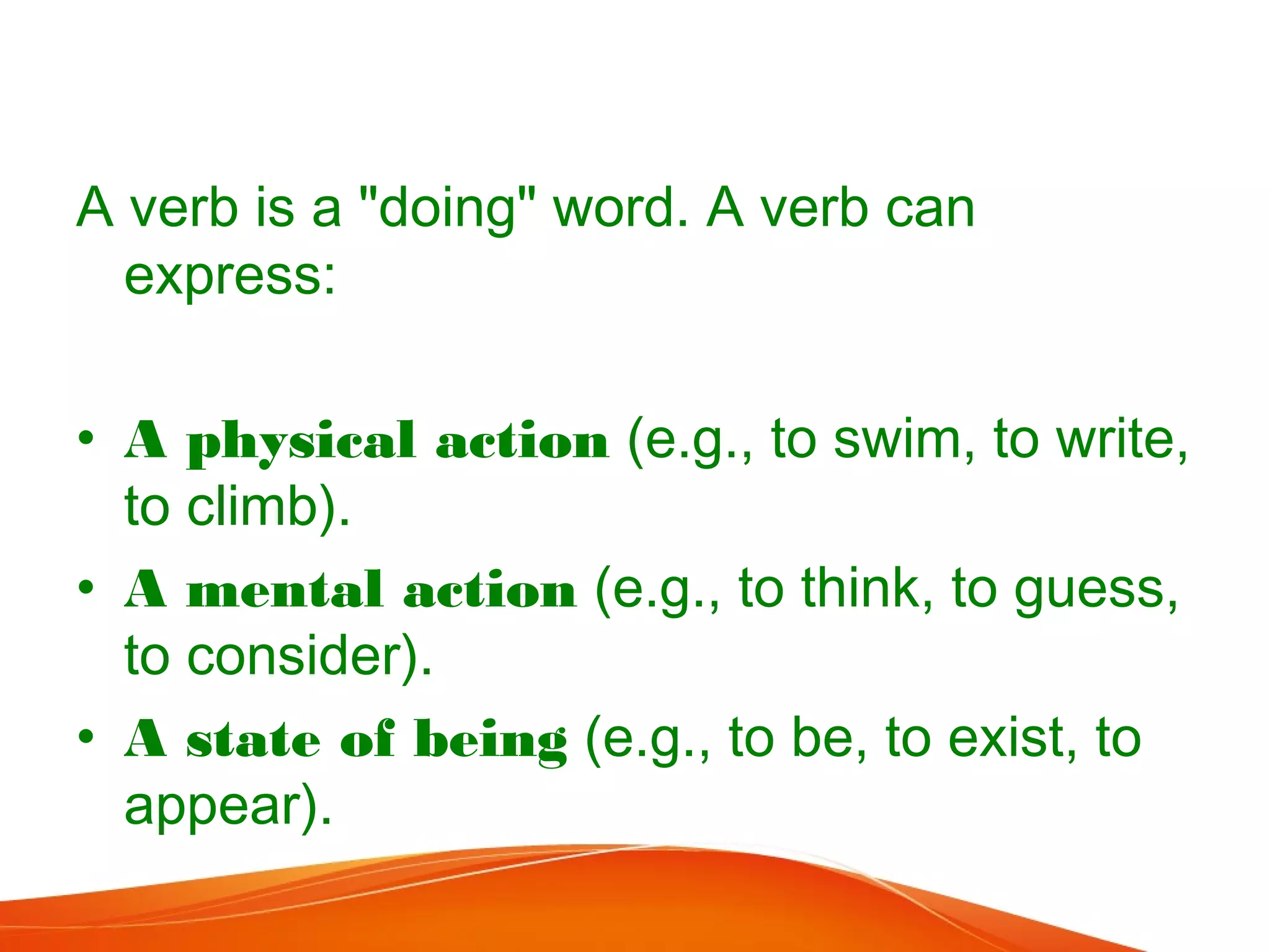 Verb | PPT