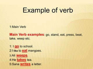 Verb and its types | PPTX