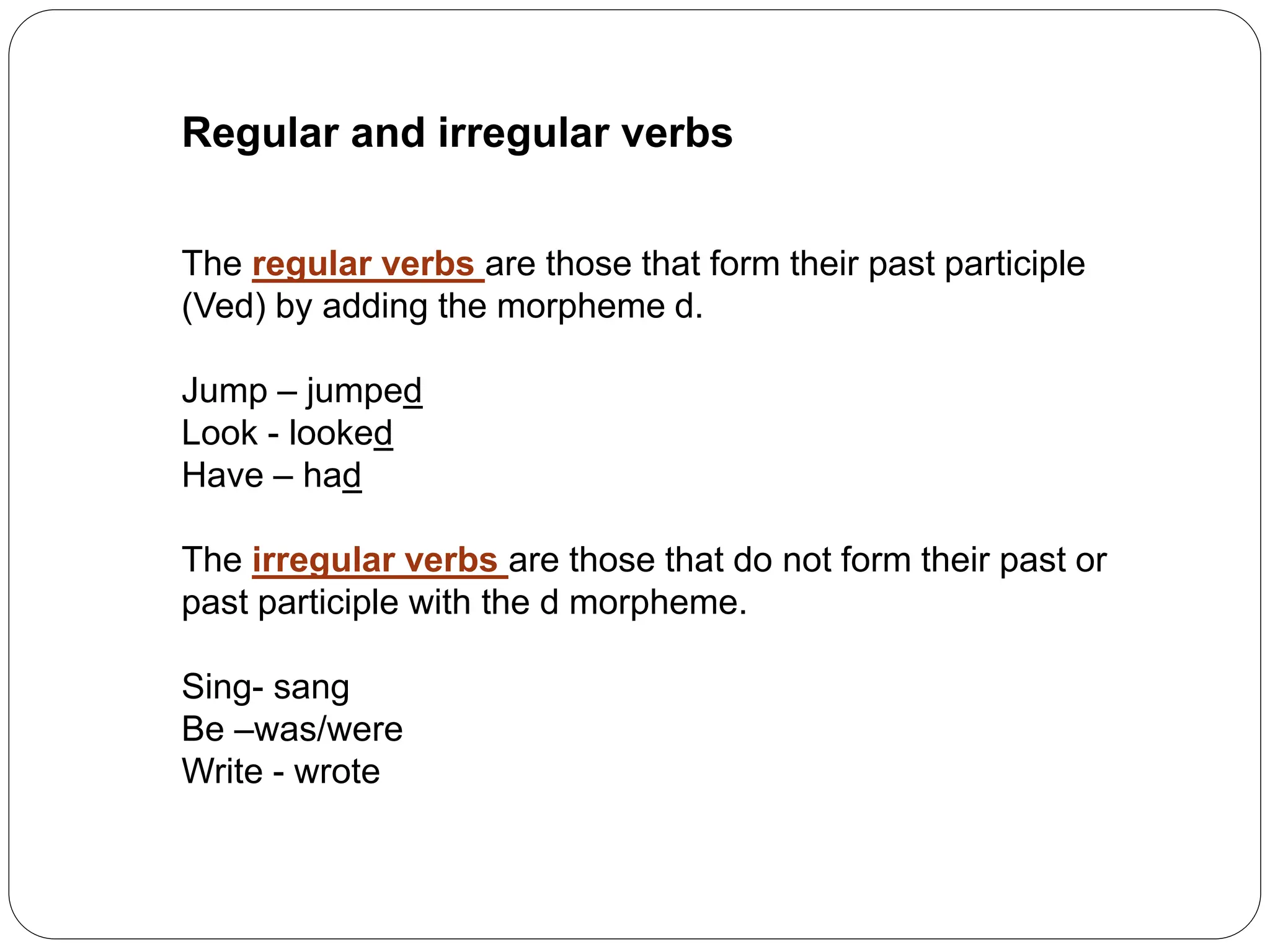power point verb, macam-macam verb type verb | PPT