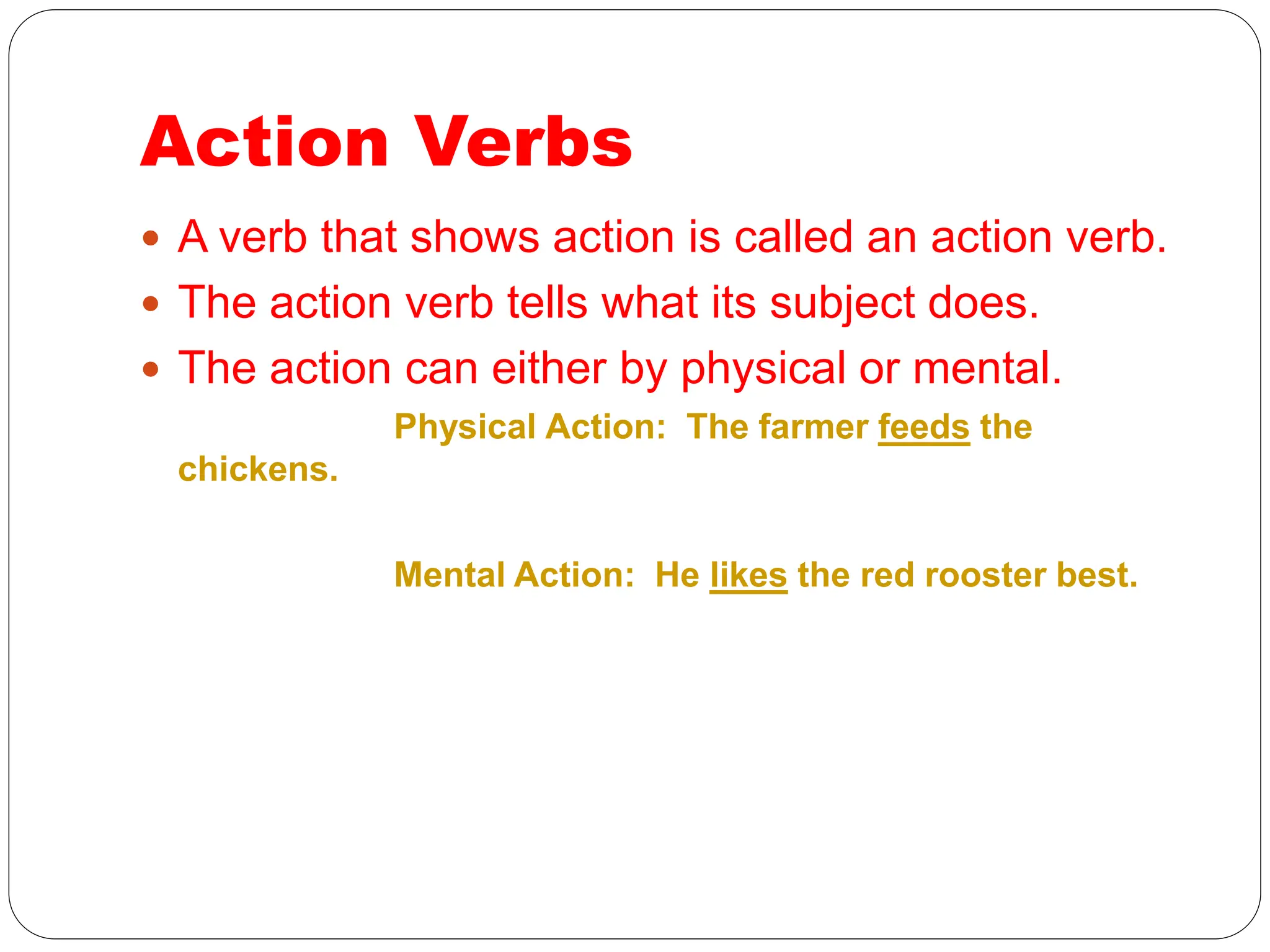 power point verb, macam-macam verb type verb | PPT