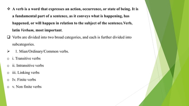 verb.pptx, it covers all kinds of important verbs | PPT