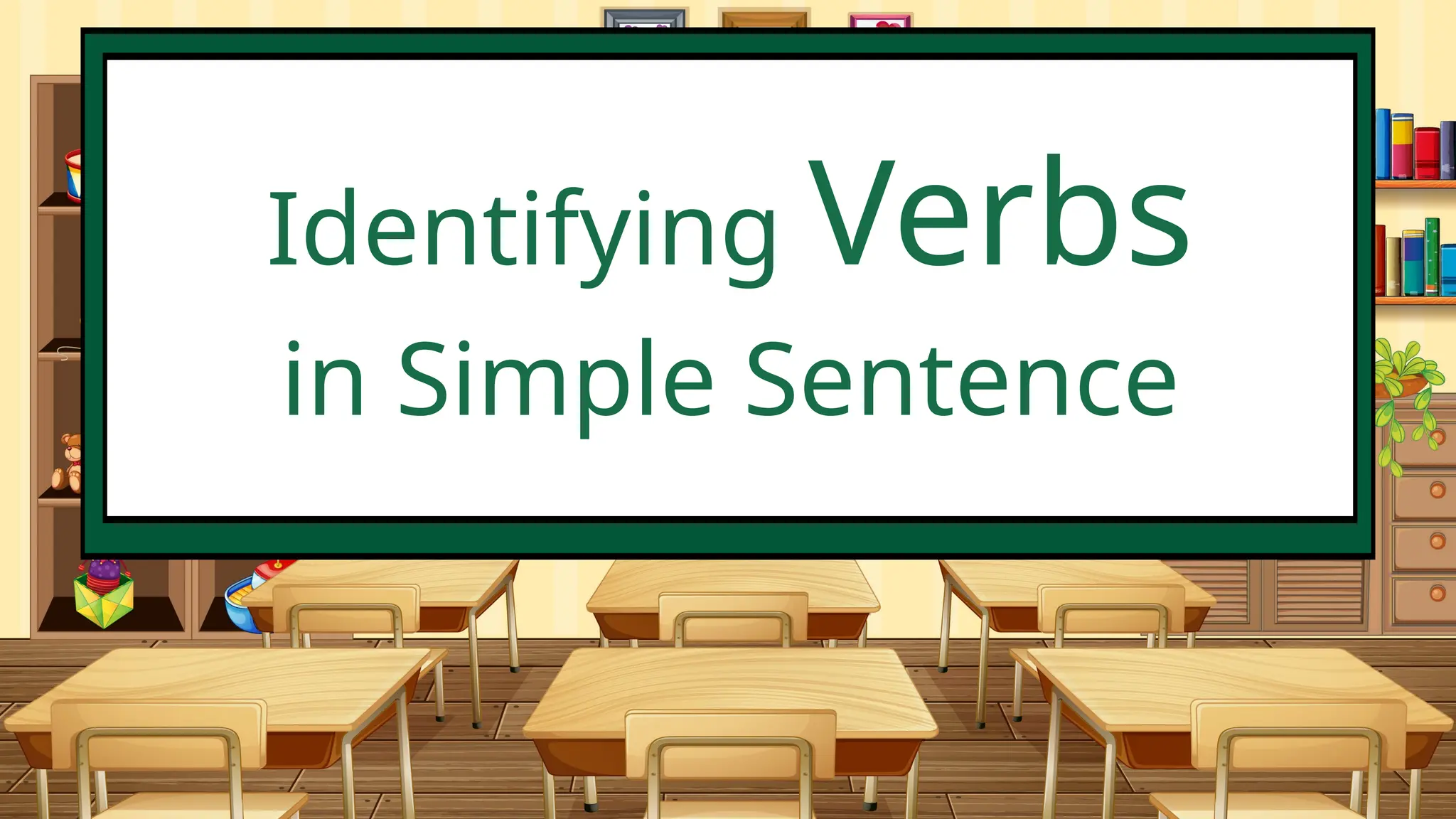 Identifying Verb in Simple Sentences Presentation | PPTX