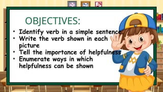 Identifying Verb in Simple Sentences Presentation | PPTX