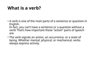 Verb and Its Types: Definition, Rules, Examples, and Usage in English ...