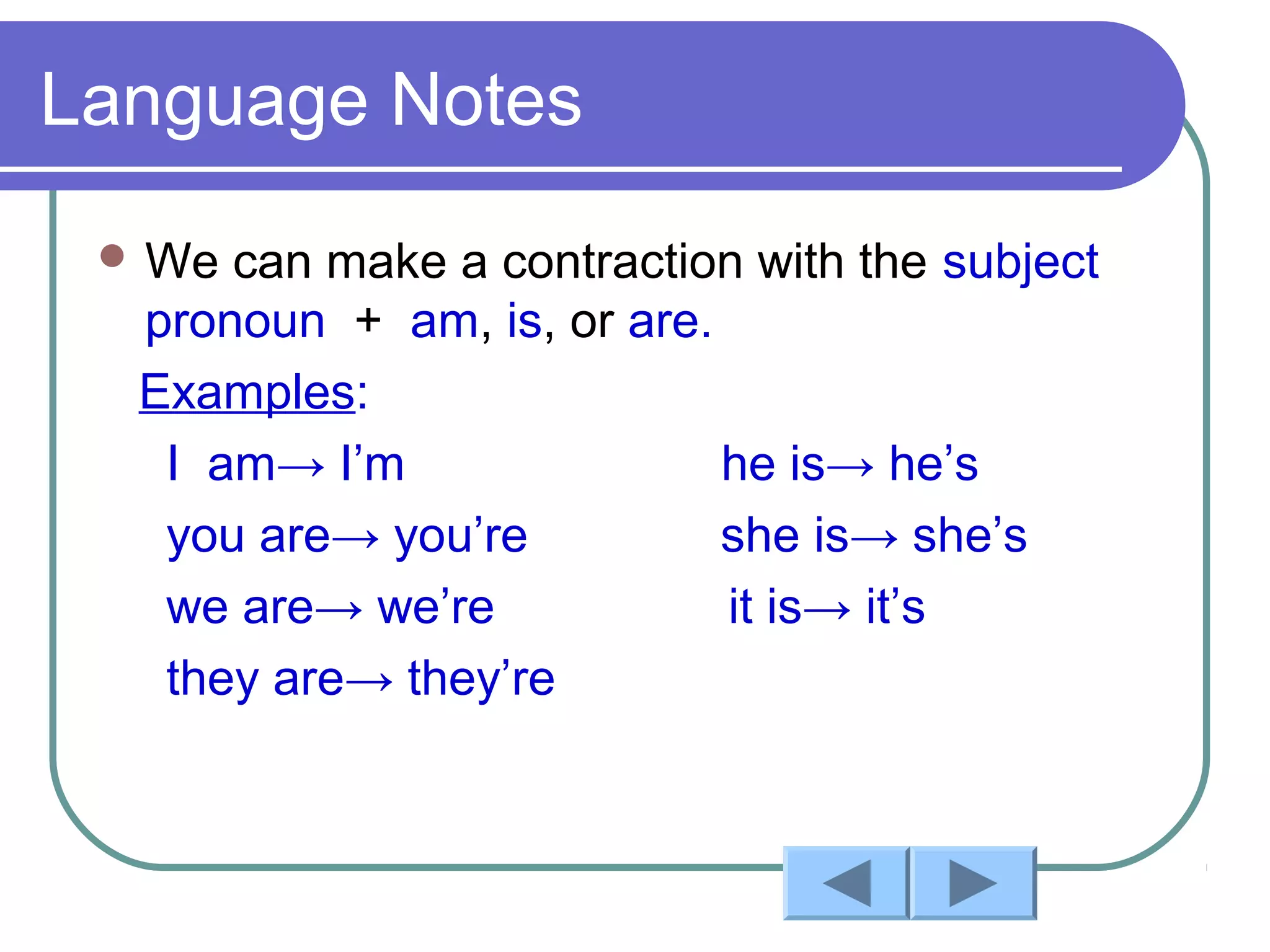 Verb be present tense | PPT