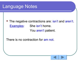 Verb be present tense | PPT