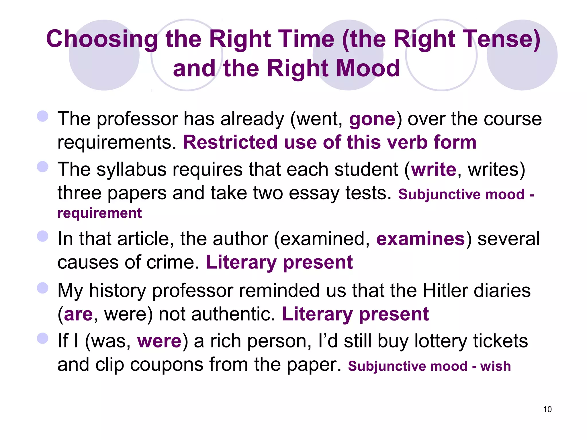 Verb forms-and-tenses | PPT