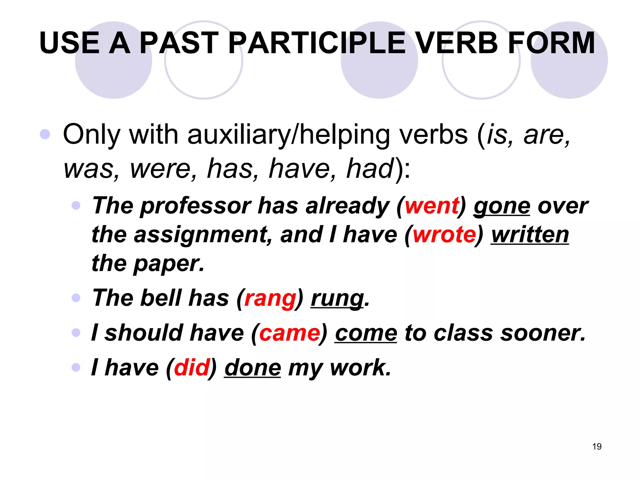 Verb forms-and-tenses | PPT