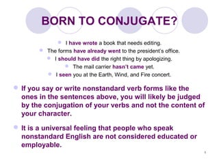 Verb forms-and-tenses | PPT