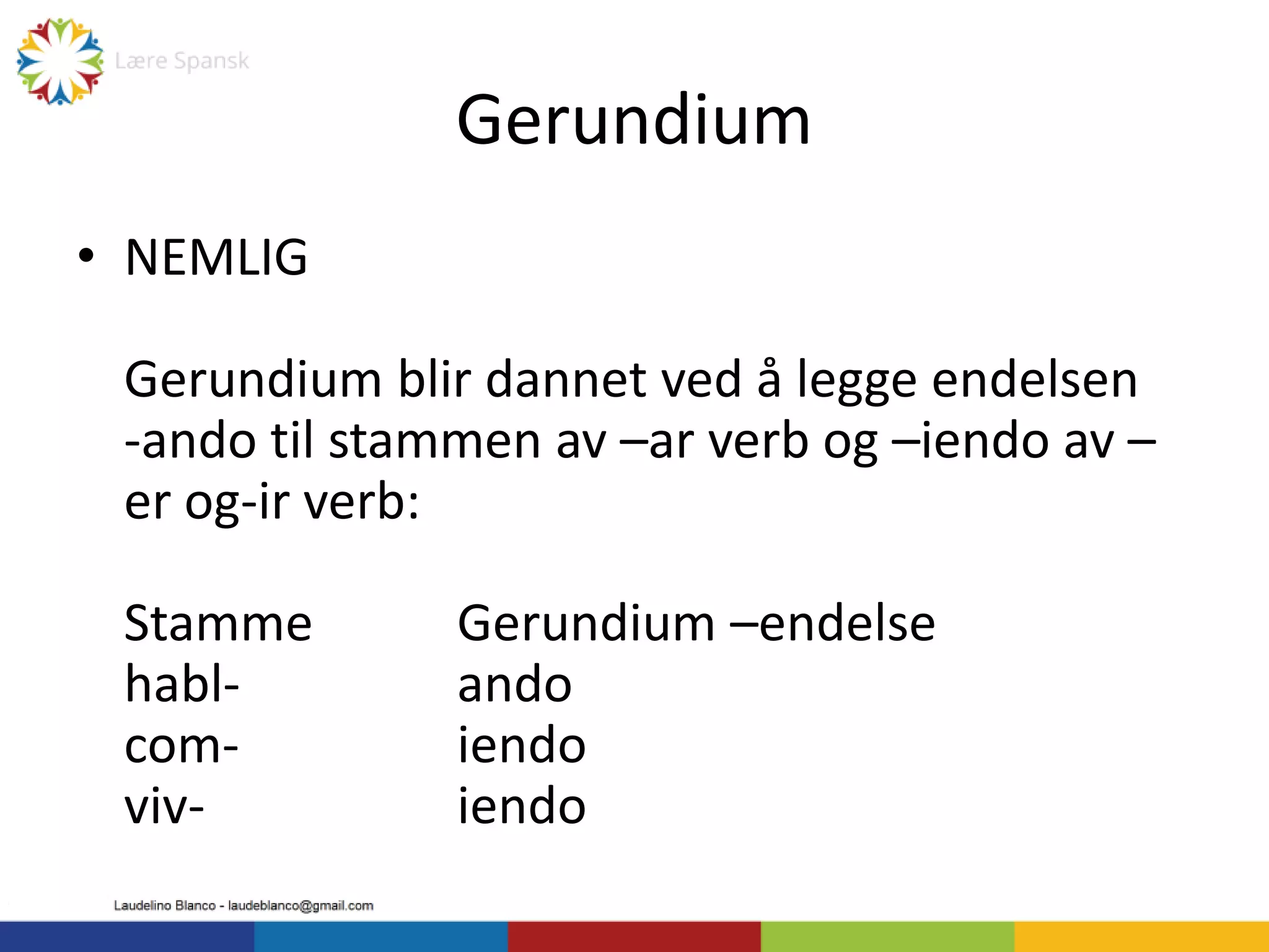 Verb gerundium | PPTX