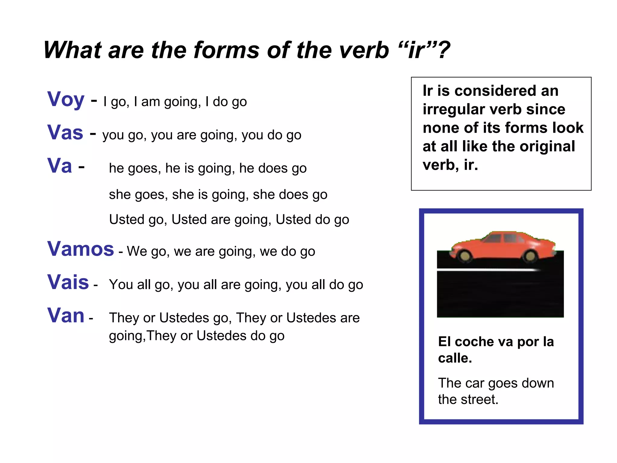 Verb ir | PPT