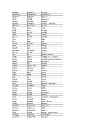 Verb list-lista-de-verbos | DOC