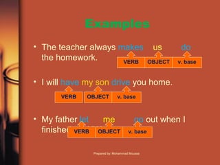 verb - object - base form | PPT