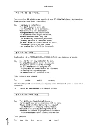 Verb patterns1 | PDF