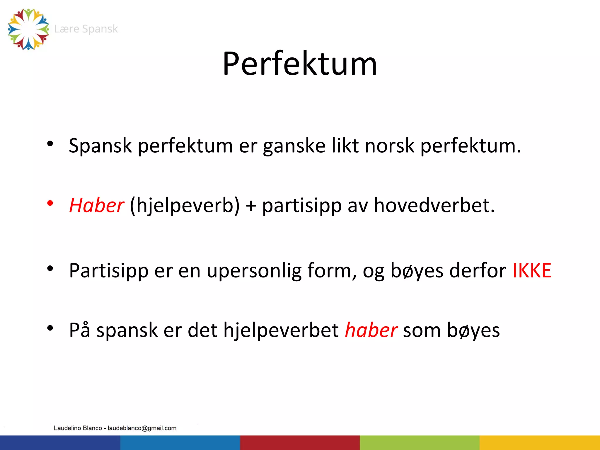 Verb presens perfektum | PPT