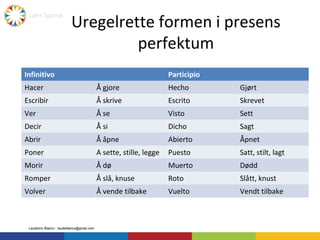 Verb presens perfektum | PPT