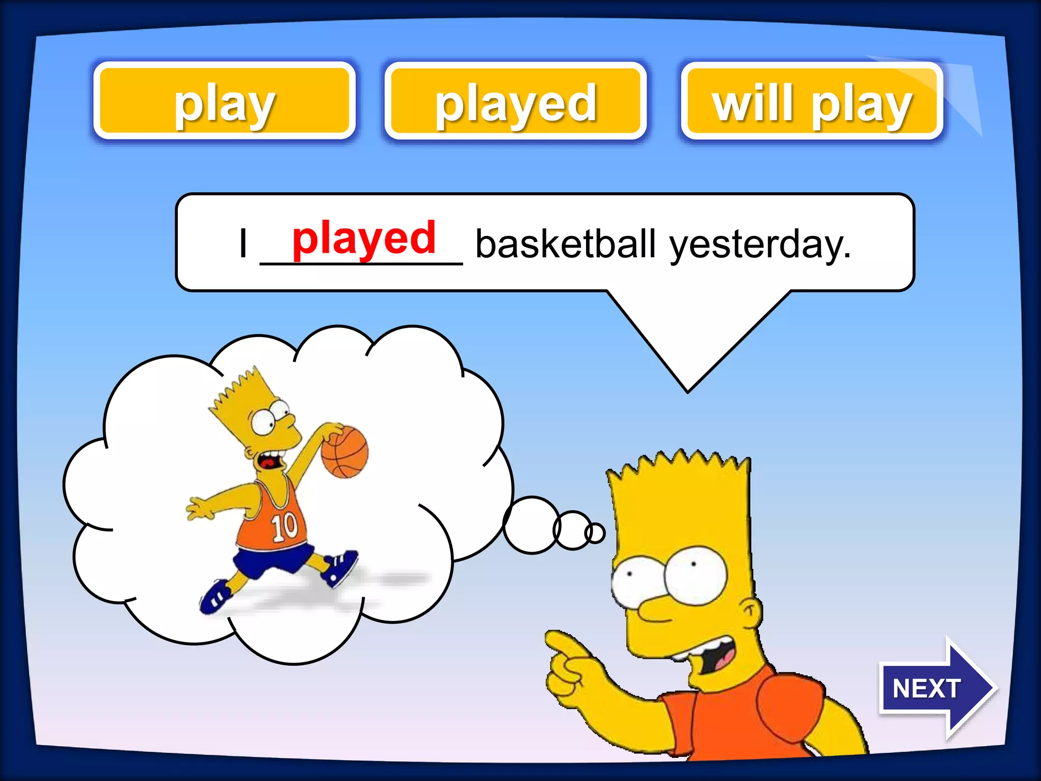 Verb tenses-fun-activities-games-games-picture-description-exe 61254 | PPT