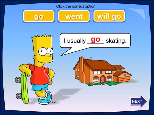 Verb tenses-fun-activities-games-games-picture-description-exe 61254 | PPT