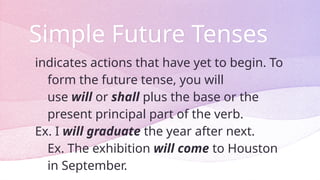 Verb-Tenses and future perfect/perfect tenses | PPTX