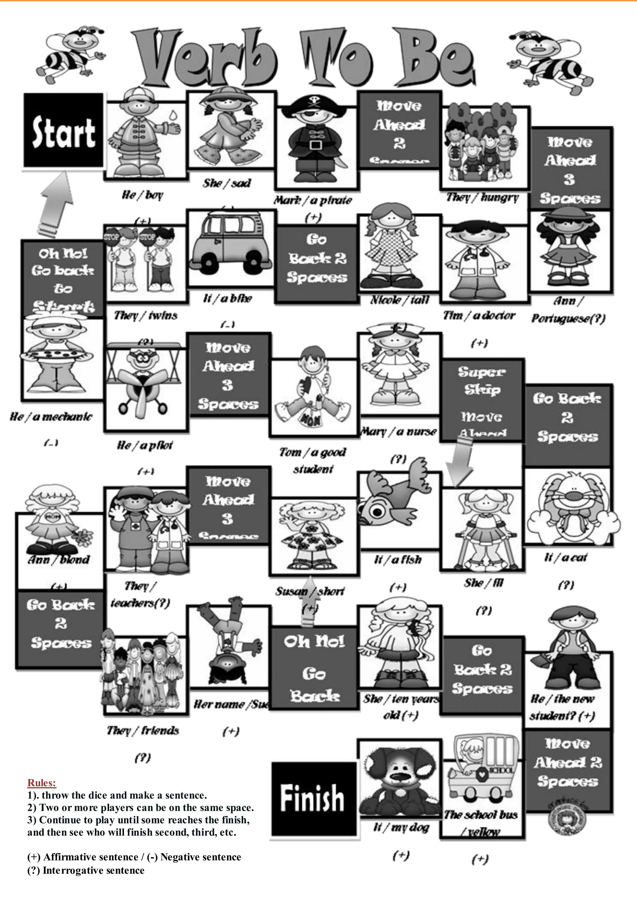 board game to practice the verb tobe.pdf