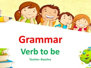 Présentation about verbe to be conjugaison educ | PPT