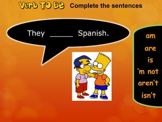 Verbo TO BE | PPT