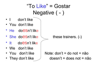 Verb To Like | PPT