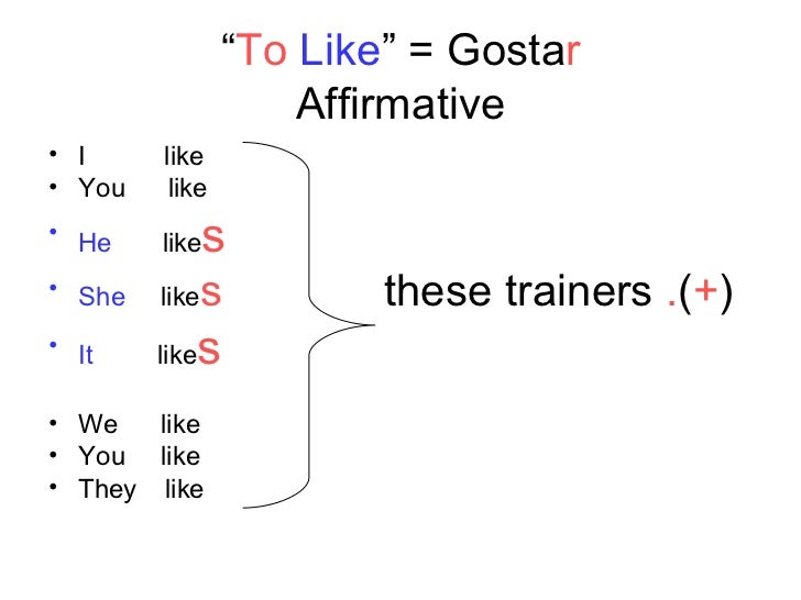 Verb To Like Verb To Like