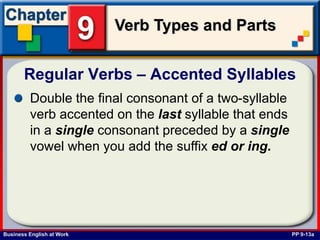 Verb-types-and-parts Lesson 1 week 2 _Verbs | PPT