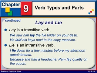 Verb-types-and-parts Lesson 1 week 2 _Verbs | PPT